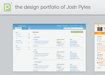 New Portfolio by Josh Pyles on Dribbble