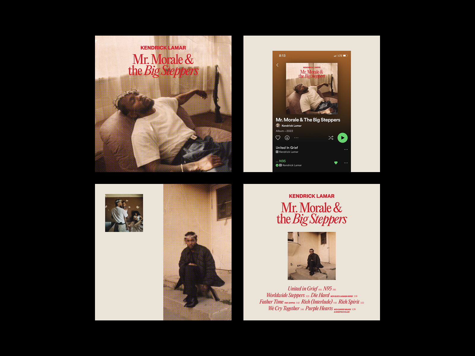 Kendrick Lamar — Layout Explorations by Paul Lapkin on Dribbble