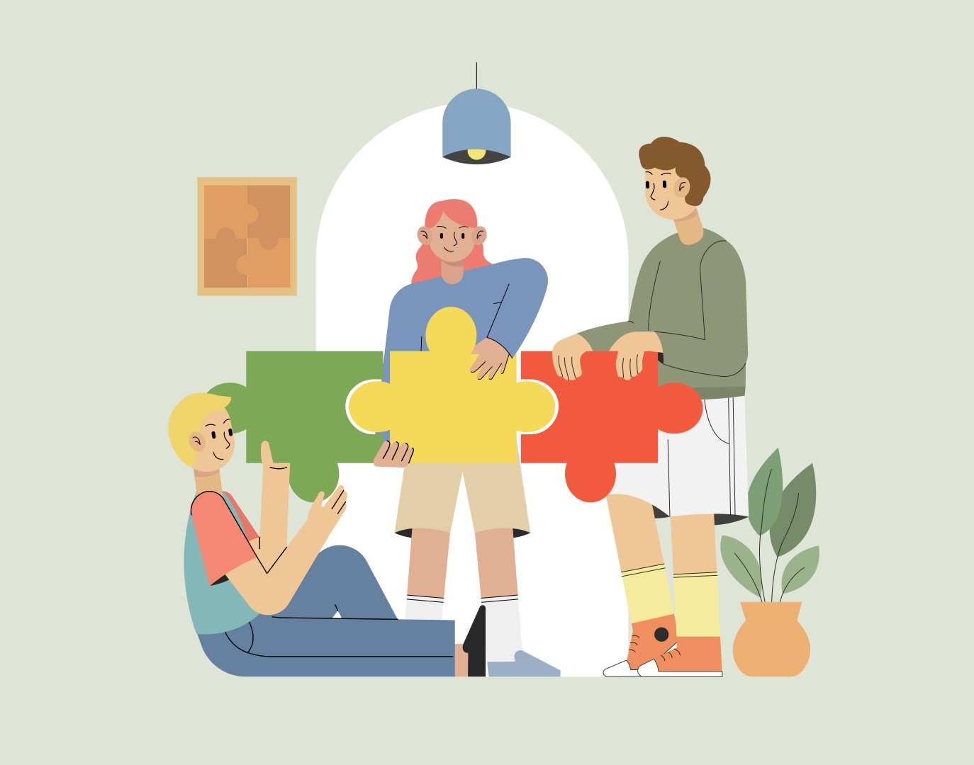 Teamwork Illustration - Lottie Animation by Vektora on Dribbble