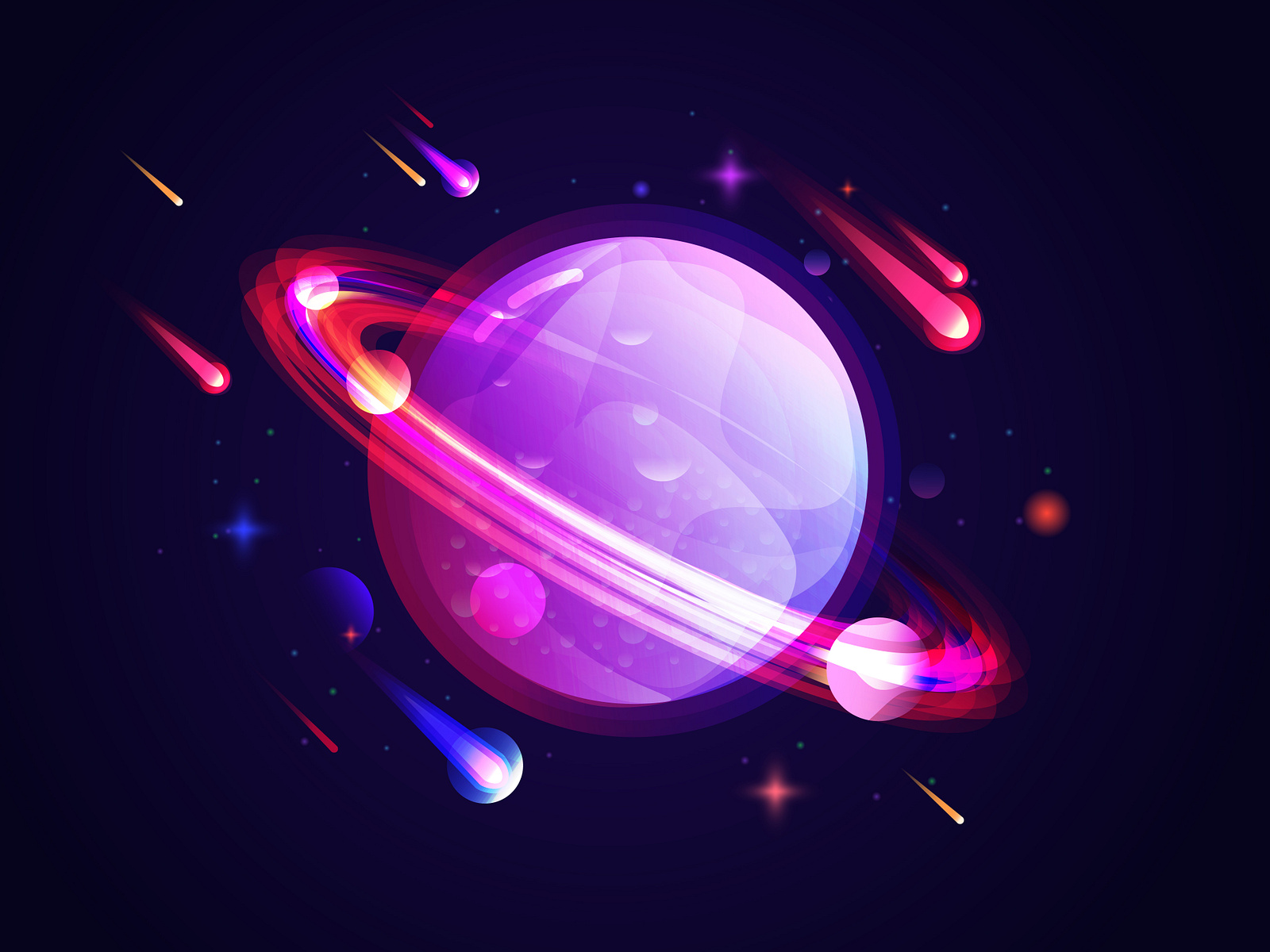 Glass Planet by Jasim on Dribbble