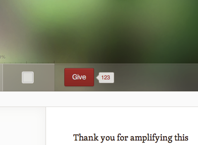 Give Button by Kyle Sollenberger on Dribbble