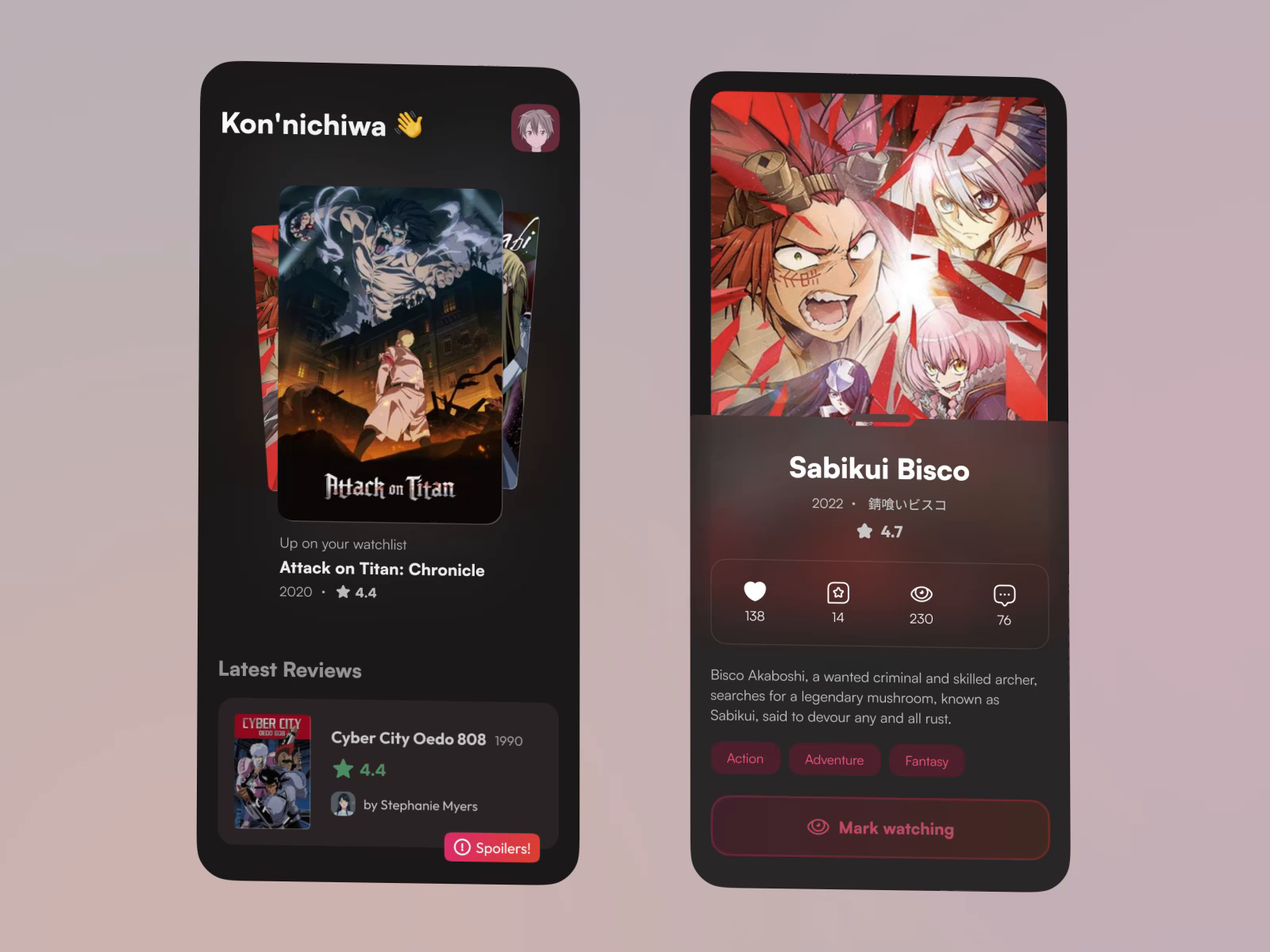 Anime Community App by Dmitry Lauretsky for Ronas IT | UI/UX Team on ...