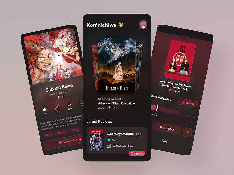 Anime Community App By Dmitry Lauretsky For Ronas It Ui Ux Team On