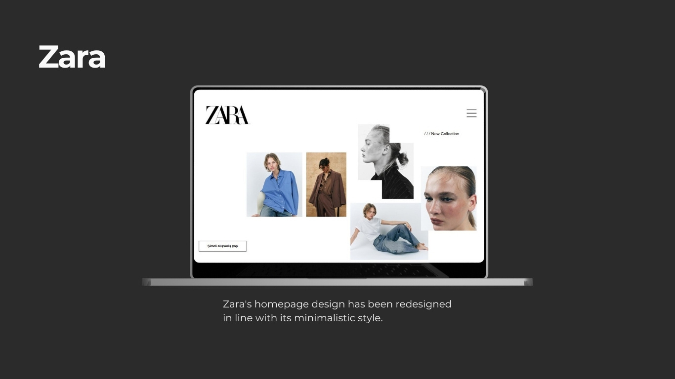 Zara Homepage Redesign – A Minimalist Approach by Sena Aydın on Dribbble
