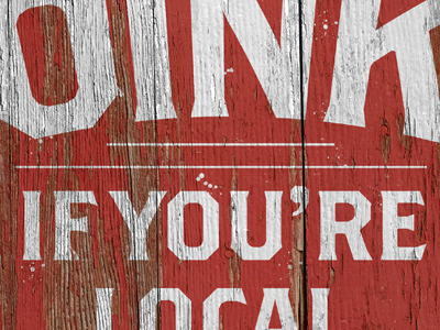Oink if you're local by Chris Edington on Dribbble