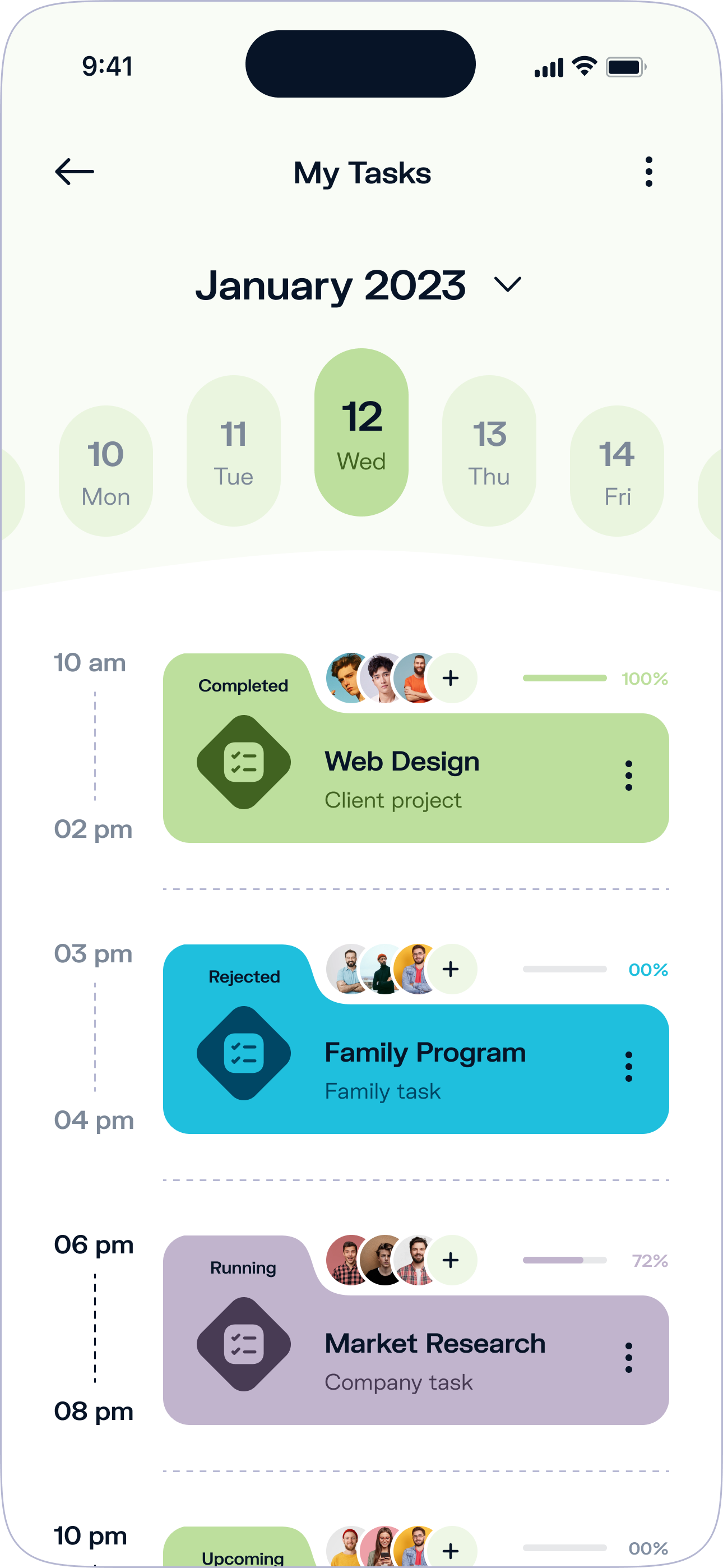 Task and Project Management Mobile App by Nur Alam on Dribbble