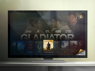 HTPC UI, Showcase view by Phyek on Dribbble