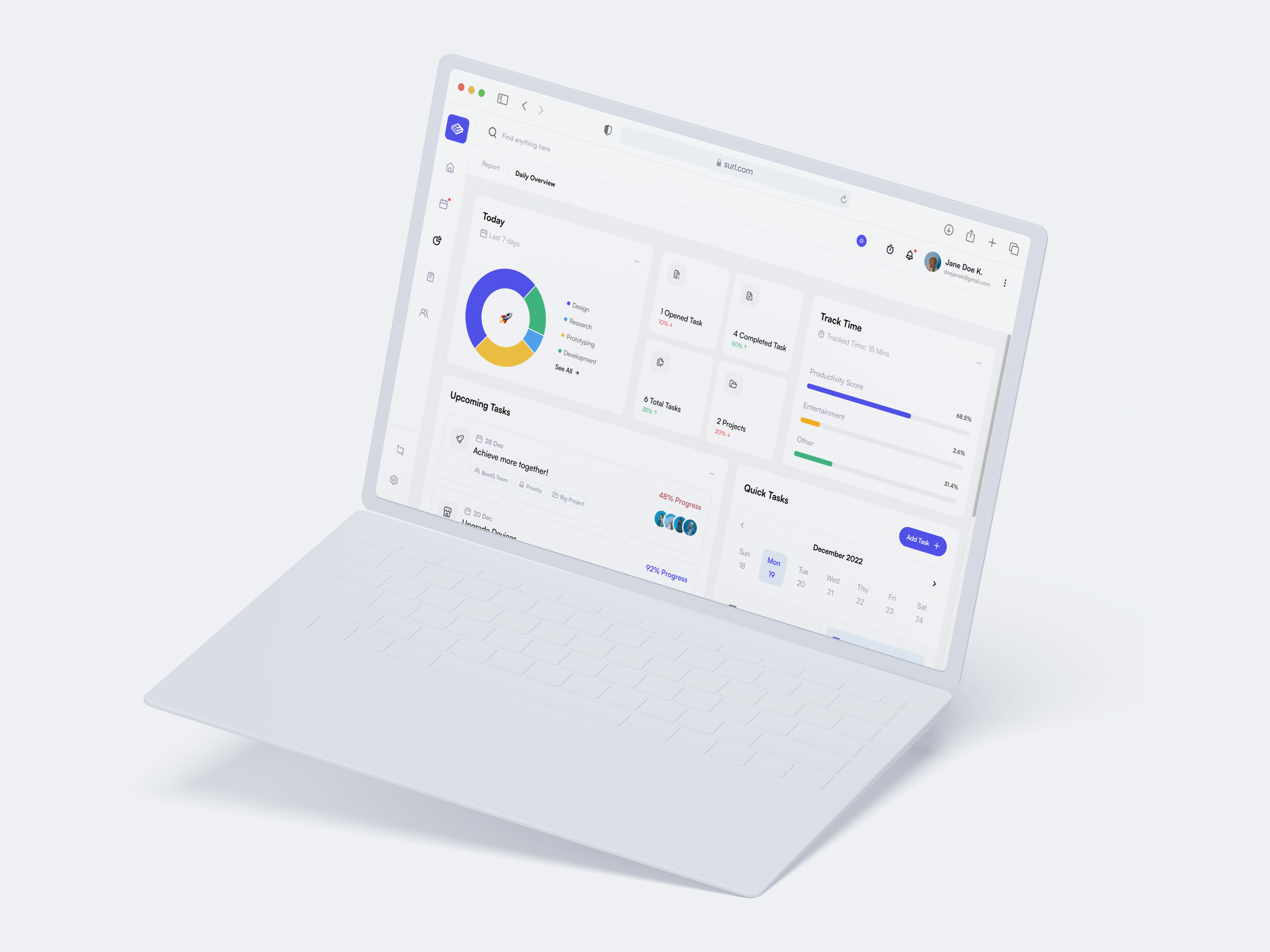 🗂 Surl • Task Management Dashboard by Viola Dwi 🖖 on Dribbble