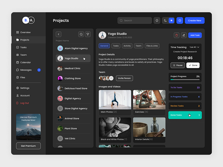 Project Management Platform by Elinext on Dribbble