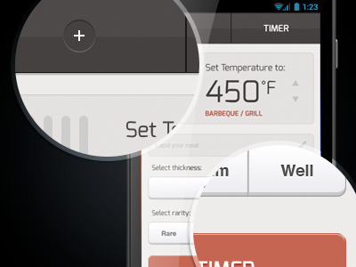 Timer UI Mockup by Anthony Lam on Dribbble