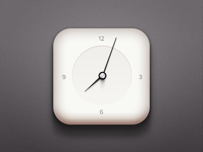 Clock (.psd) by Rick Waalders on Dribbble