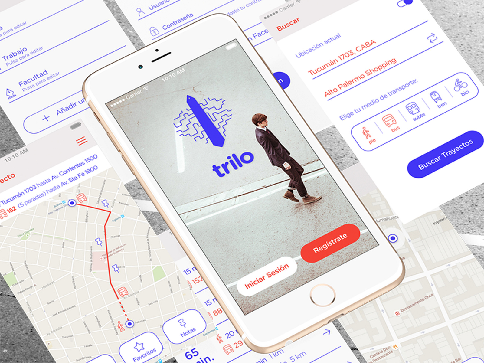 trilo app by Poncho on Dribbble