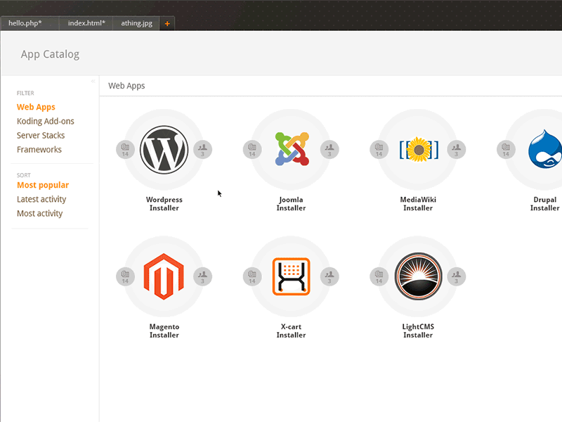 apps install process animation by Sergiy Voronov on Dribbble
