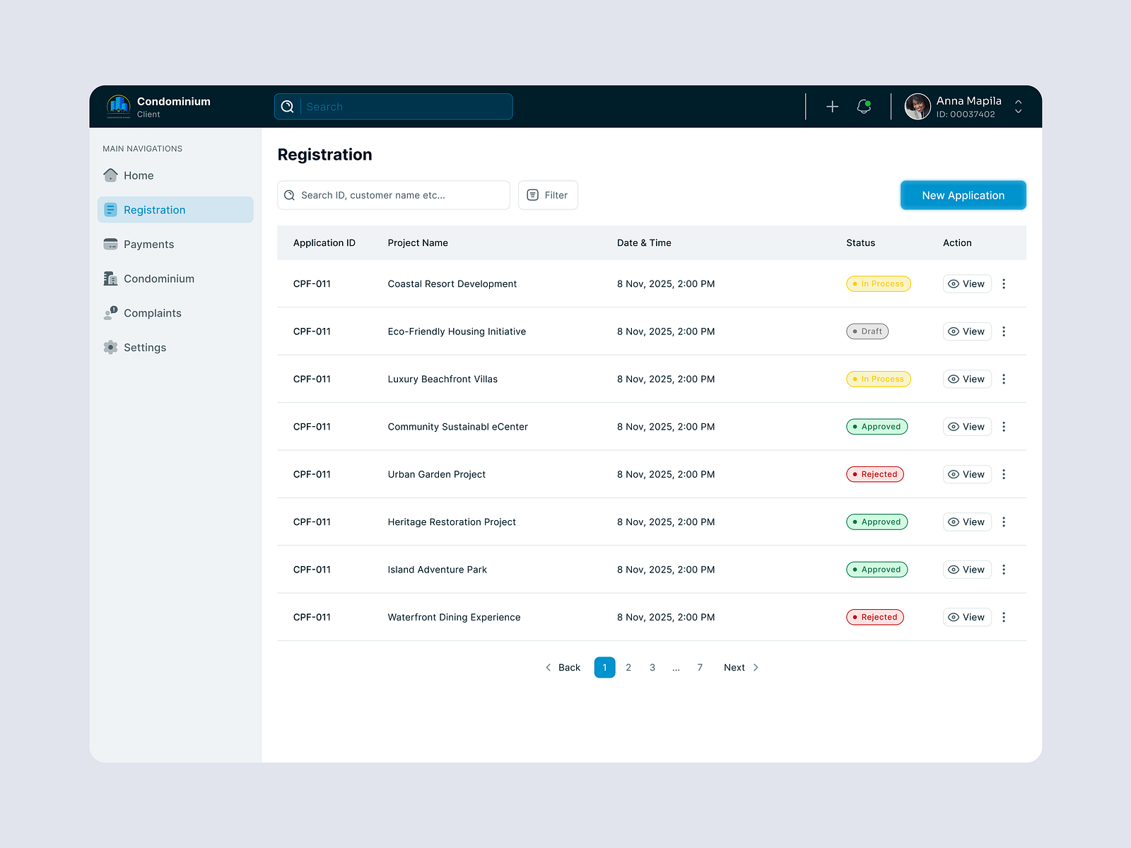 Property Registration - Condominium Management by Erick R. on Dribbble