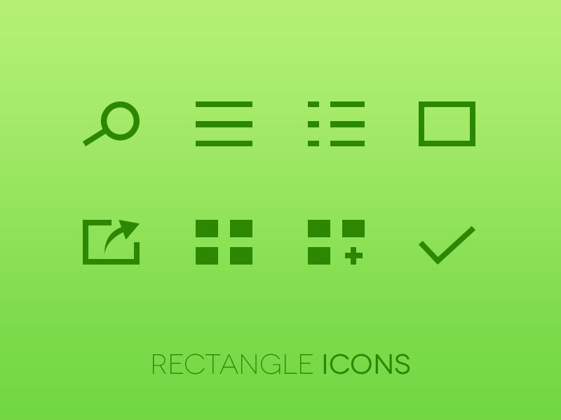 Rectangle Icons by Studio Socrate on Dribbble