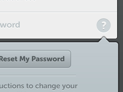 Reset Password Popup by Rory Reiff on Dribbble