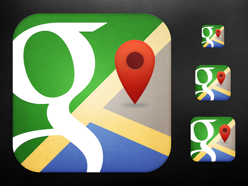 Google Maps by Michael Shanks on Dribbble