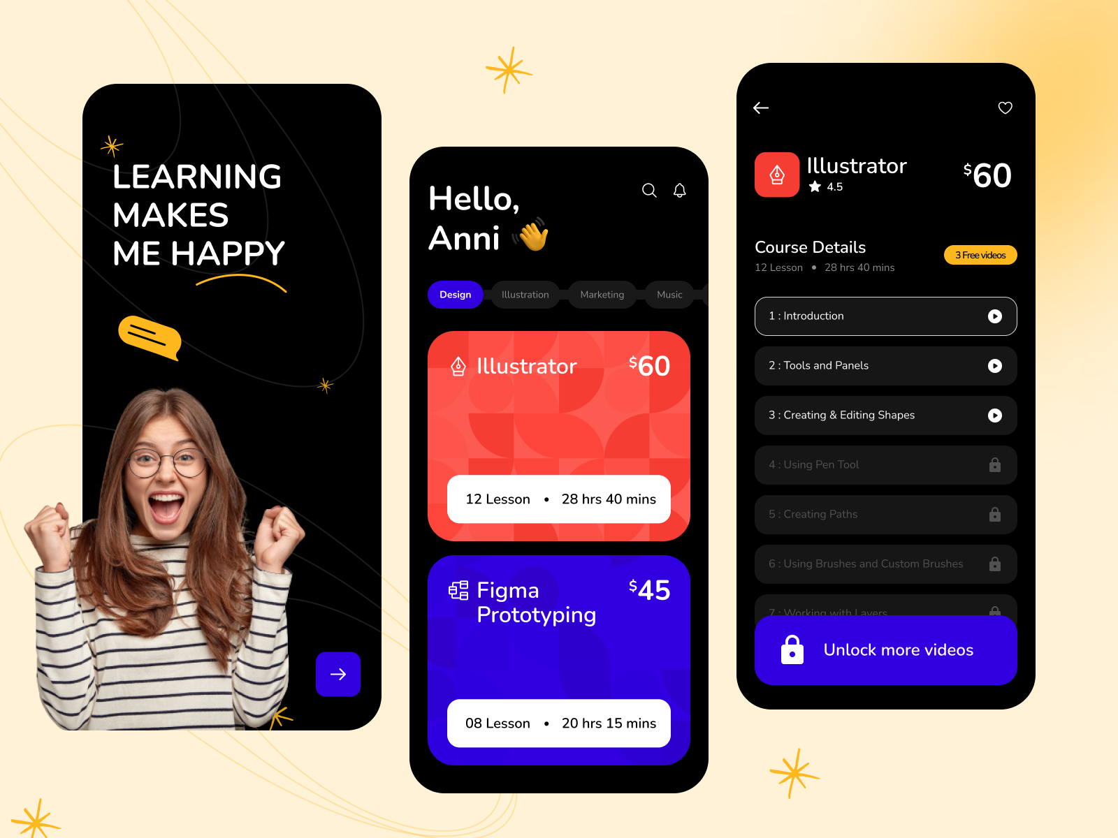 Education App UI Kit Free Figma by FigmaUI4Free on Dribbble