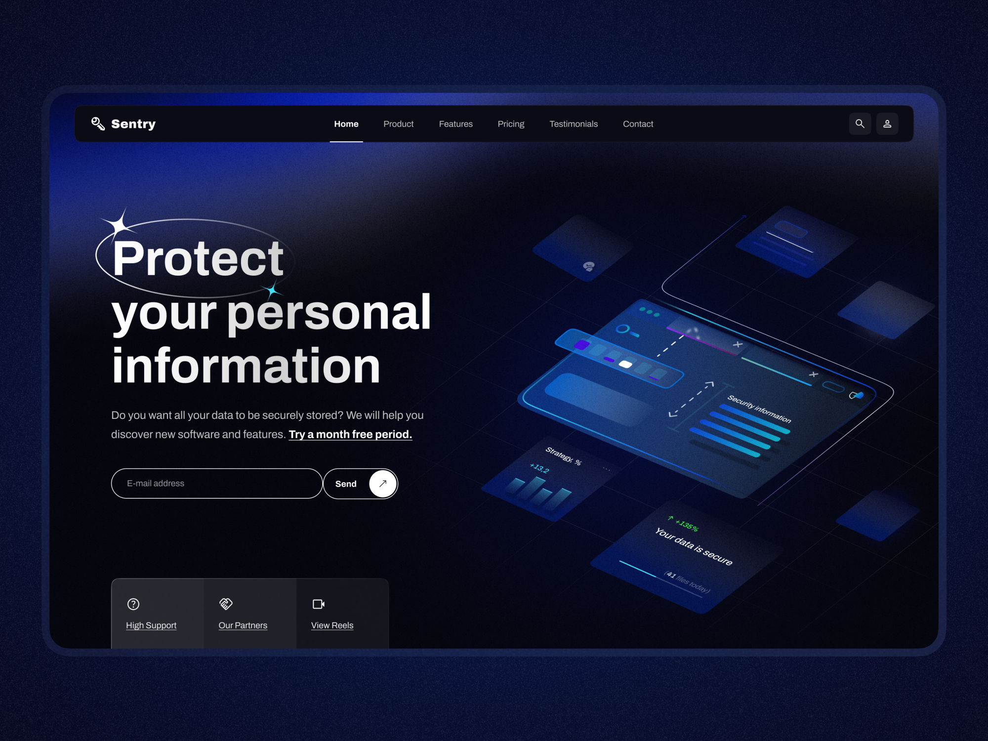 Sentry home page concept by Layo on Dribbble