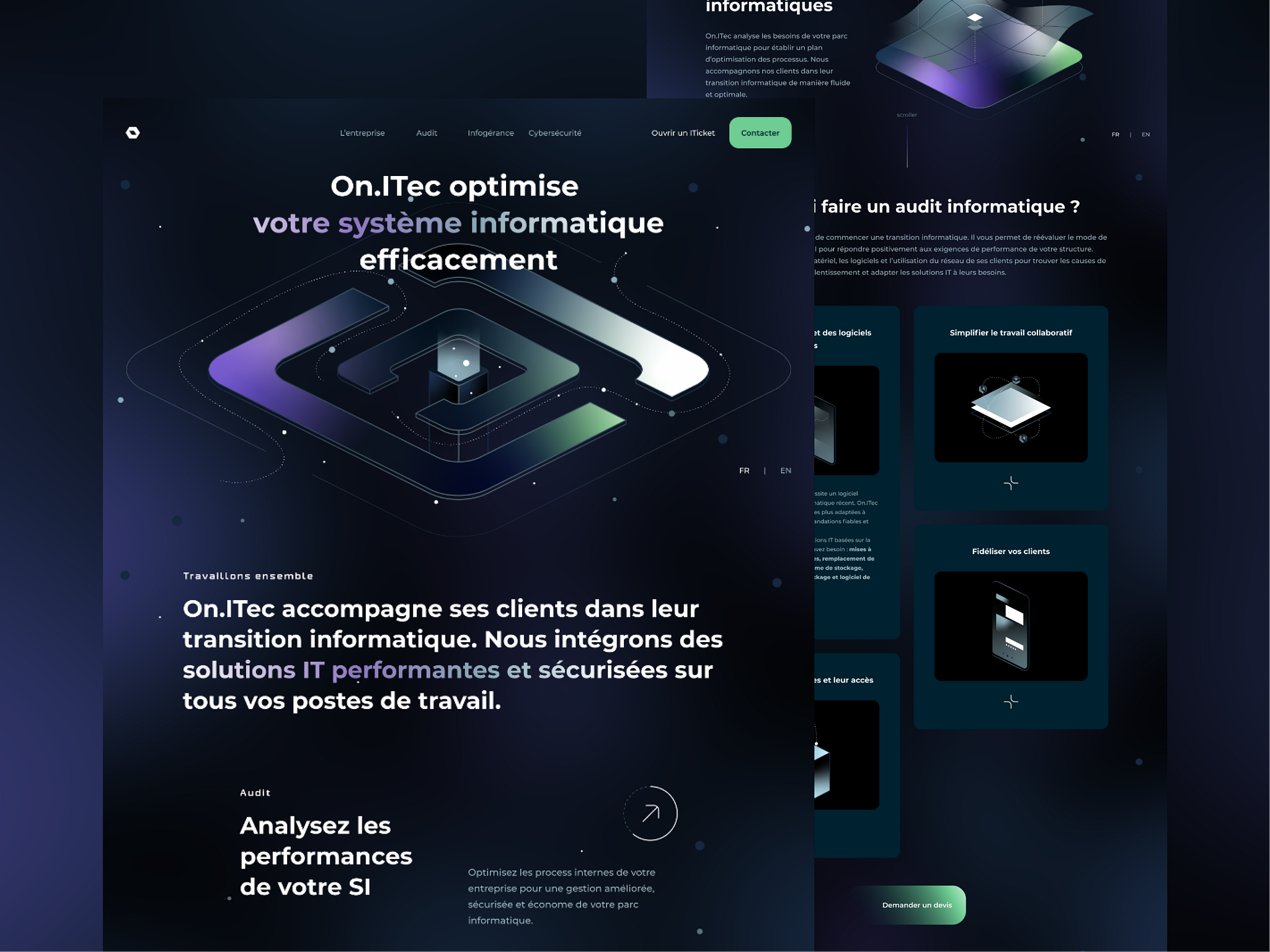 On.ITec Website by Alice L. on Dribbble