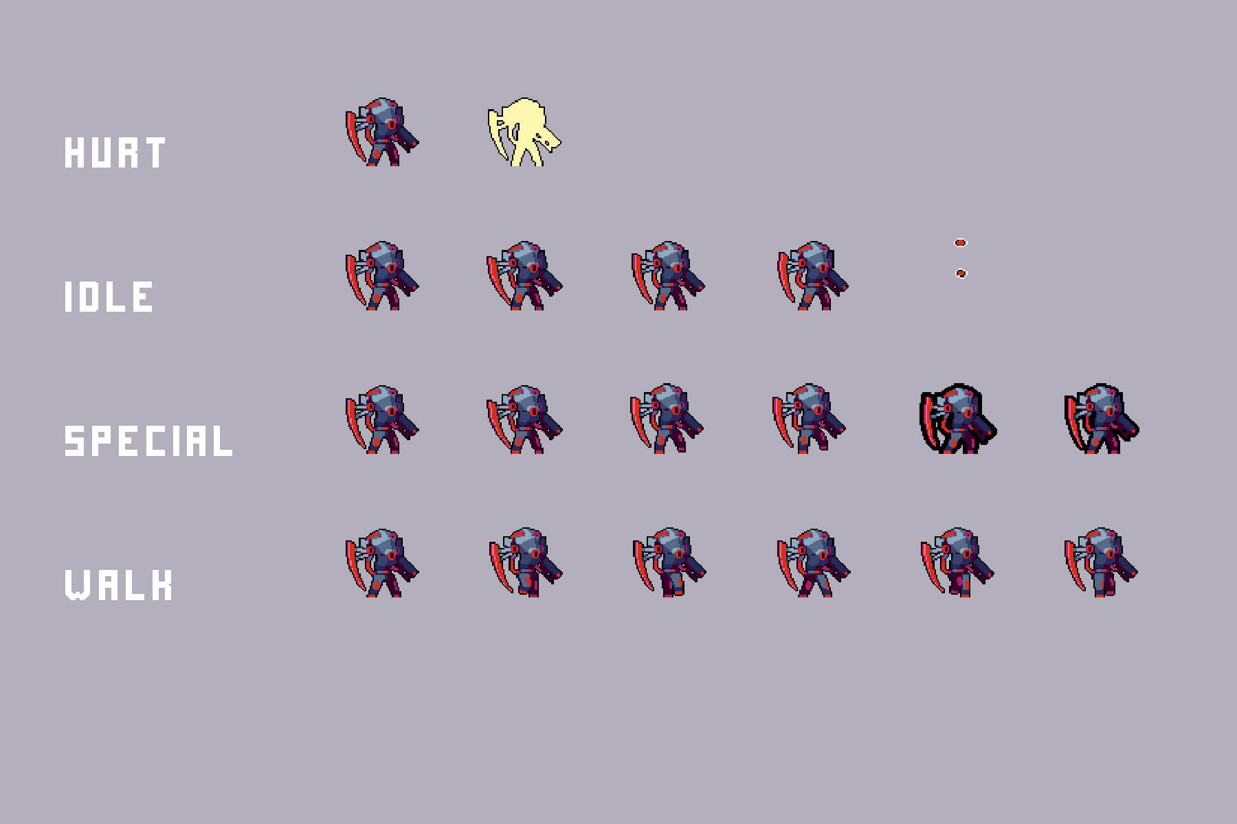 Basement Bosses Pixel Art Sprite Pack by 2D Game Assets on Dribbble