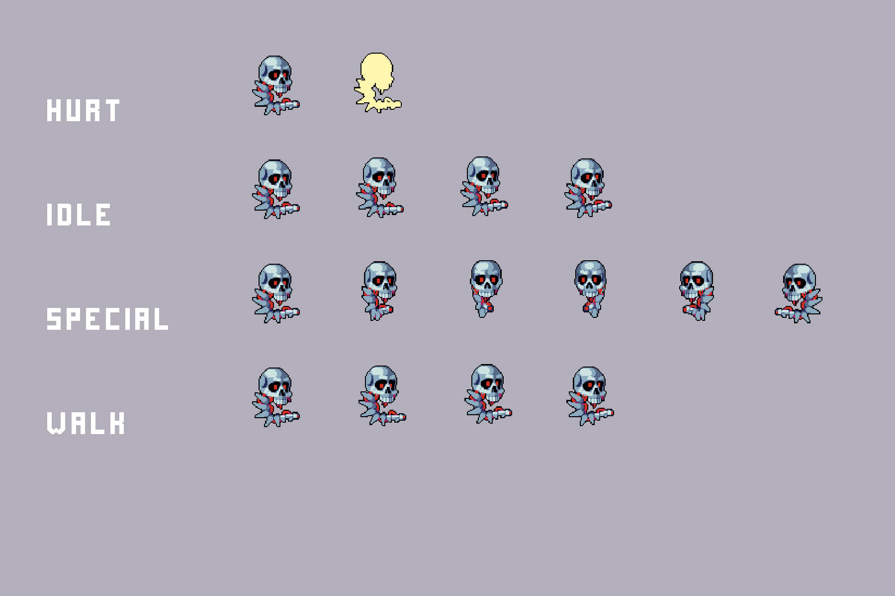 Basement Bosses Pixel Art Sprite Pack by 2D Game Assets on Dribbble