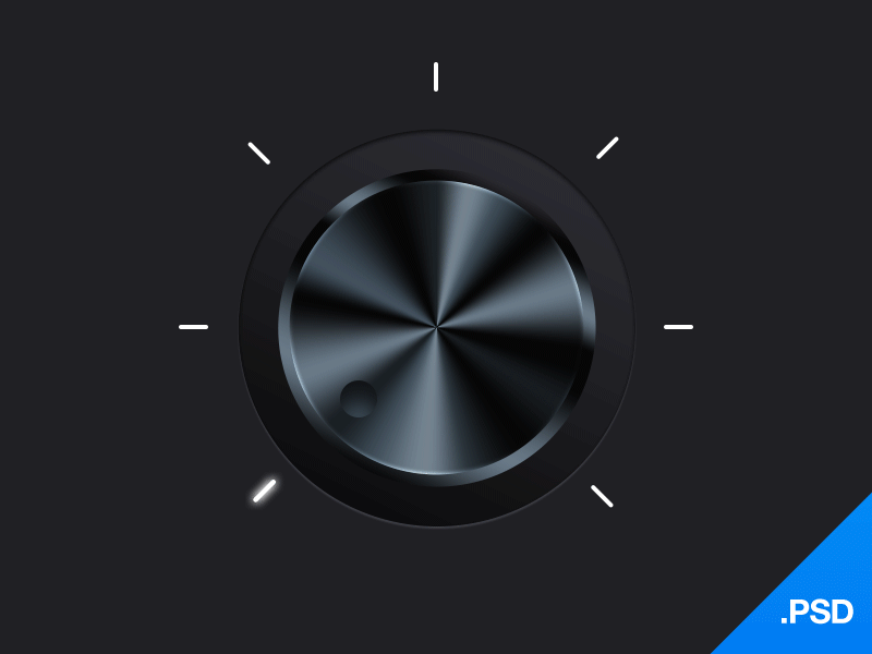 Dial Button PSD Freebie by Grafideja on Dribbble