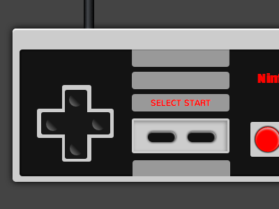 Nes Controller in CSS by Jonathan Crowe on Dribbble
