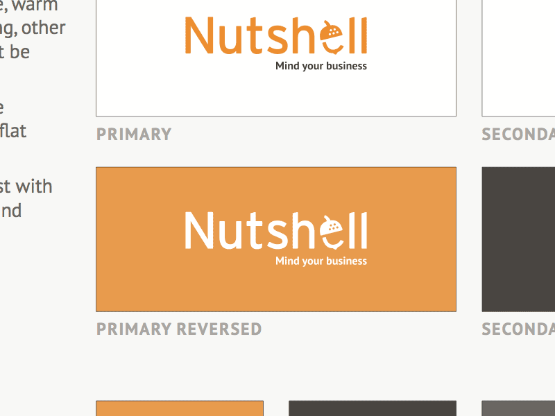 Nutshell logo design by Karsten Rowe on Dribbble