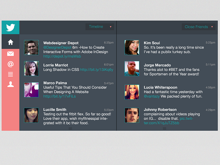UI Kit - Twitter app - application by Edwin Diaz on Dribbble