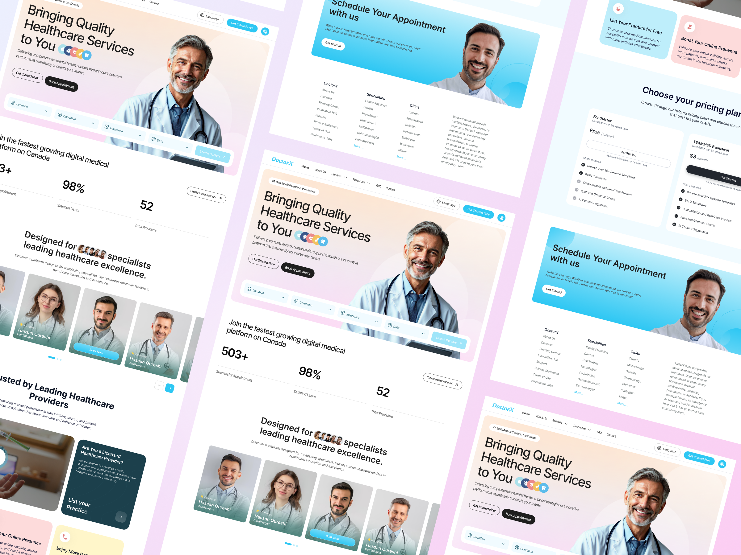 DoctorX: Your Health Companion Web - Healthcare Doctor Website by Jabel ...