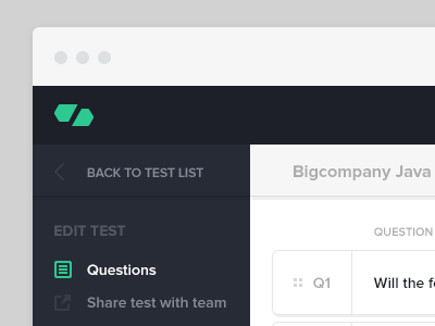 Interviewstreet UI exploration by Majo Moravcik on Dribbble