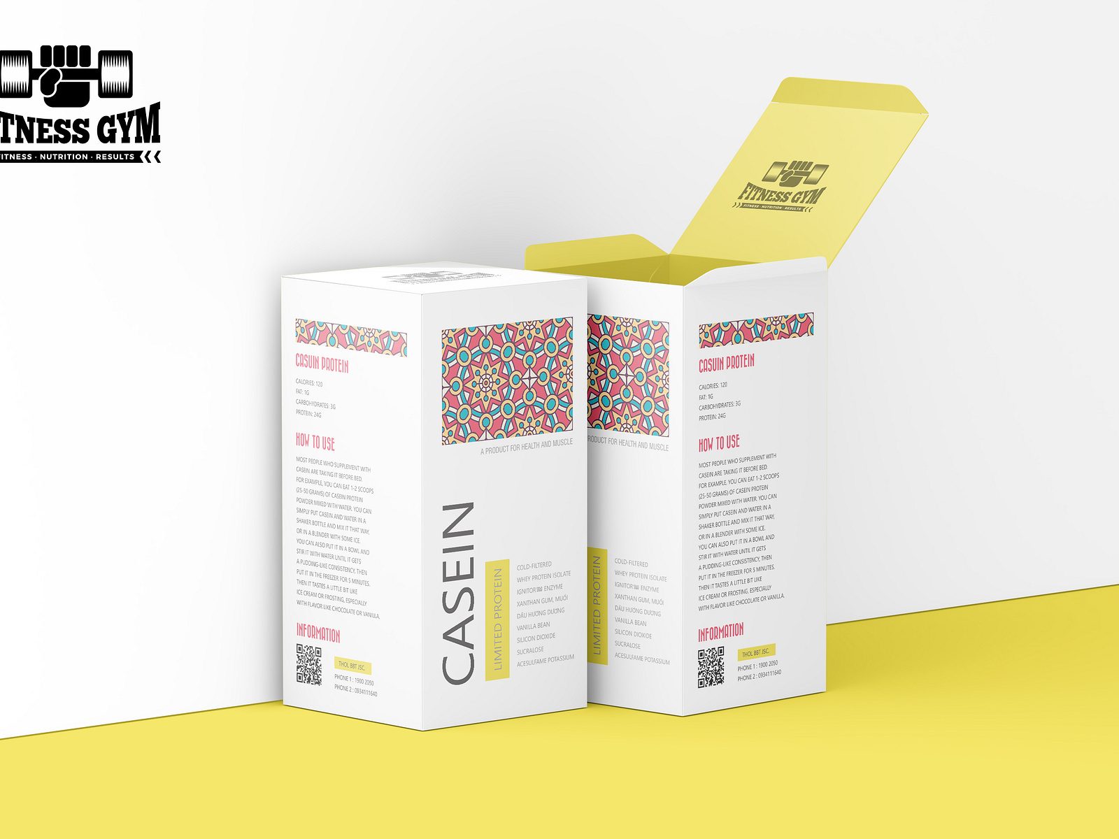 PACKAGING DESIGN - CASEIN PROTEIN by Pham Phuong on Dribbble