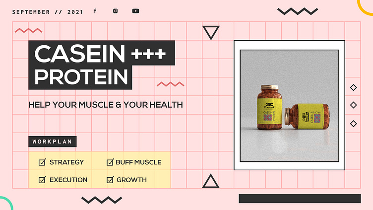 PACKAGING DESIGN - CASEIN PROTEIN by Pham Phuong on Dribbble