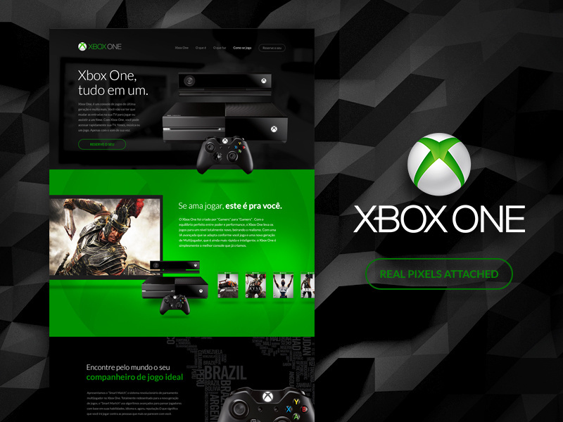 Xbox One Website - Redesign by R. Mendes on Dribbble