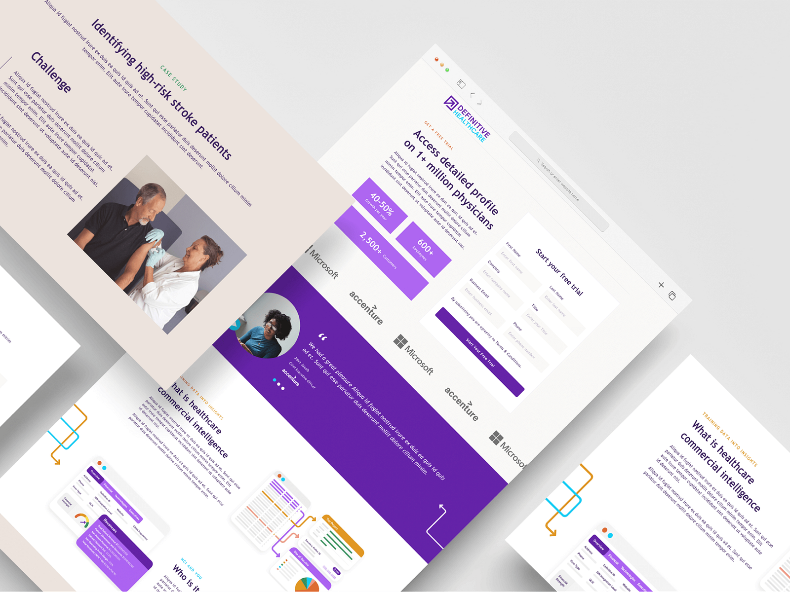 Definitive Healthcare Design by Wow Design on Dribbble
