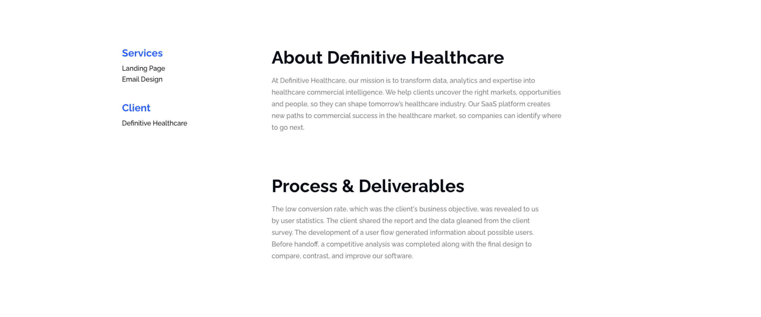Definitive Healthcare Design by Wow Design on Dribbble