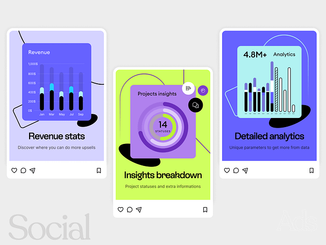 Browse thousands of Social Media images for design inspiration | Dribbble