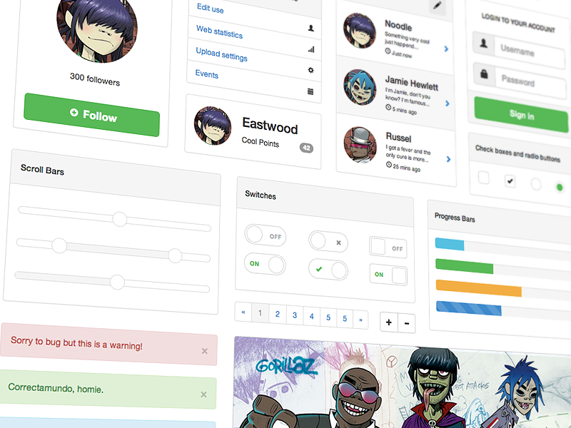 Responsive Ui Kit - Bootstrap by Norm on Dribbble