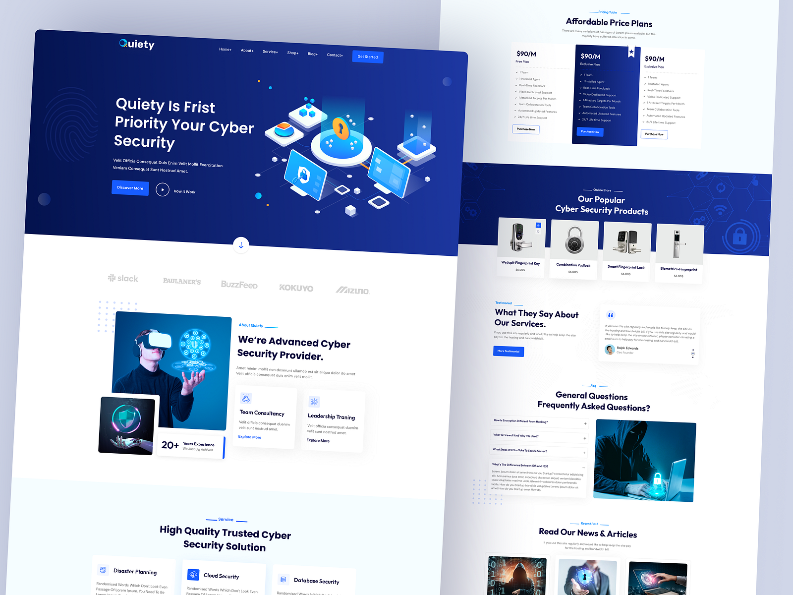 Cyber Security Website by Tasfin Hasan on Dribbble