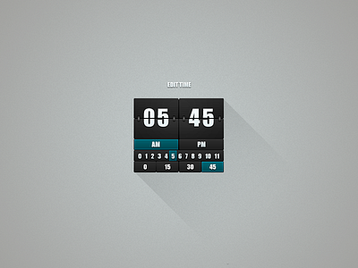 Time picker / ui design by mateklemp on Dribbble