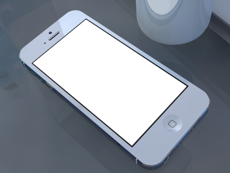 iphone 5 presentation template with mug by Chris Slowik on Dribbble
