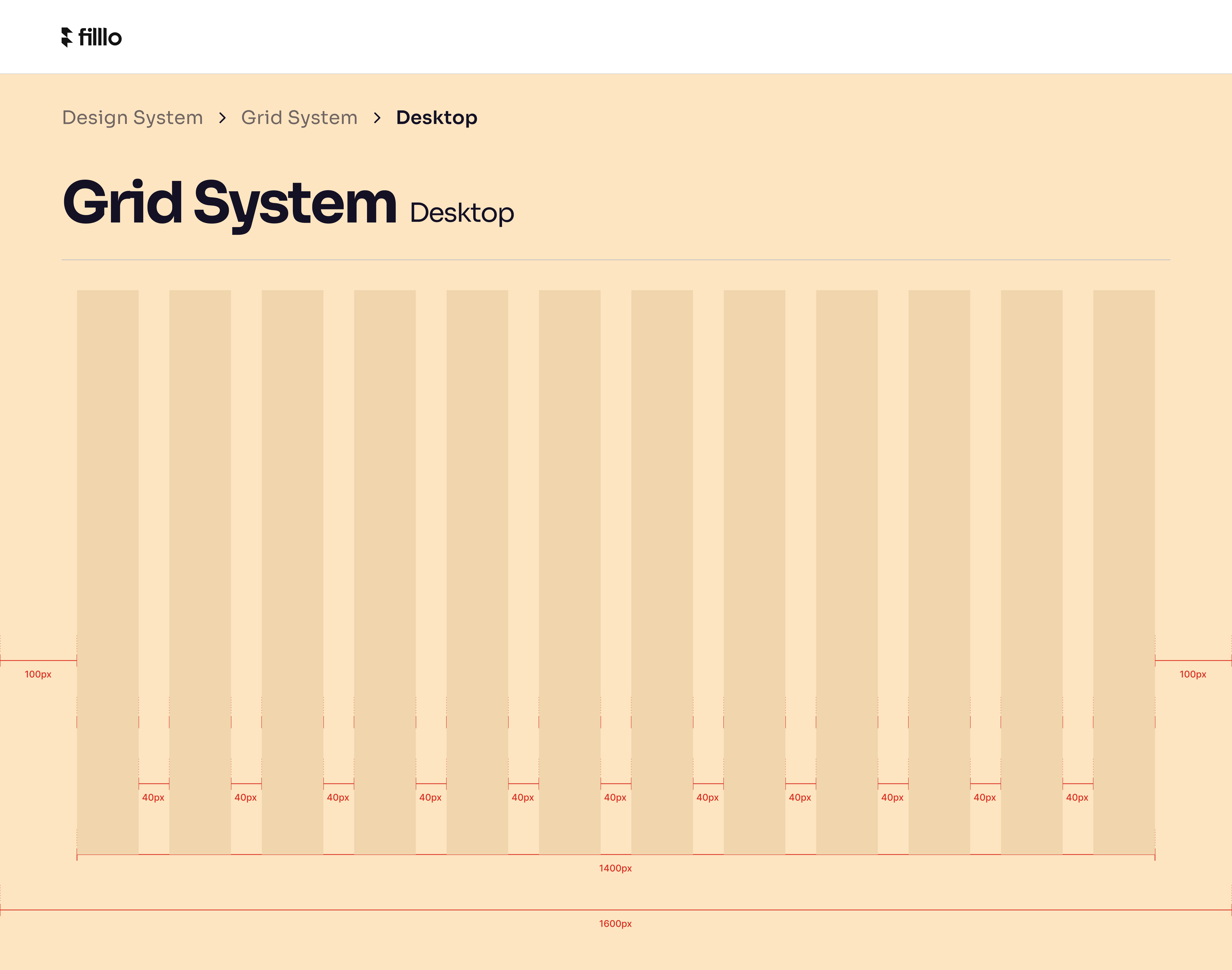 Design System - Layout Grid by Filllo Branding for Filllo Design Agency ...