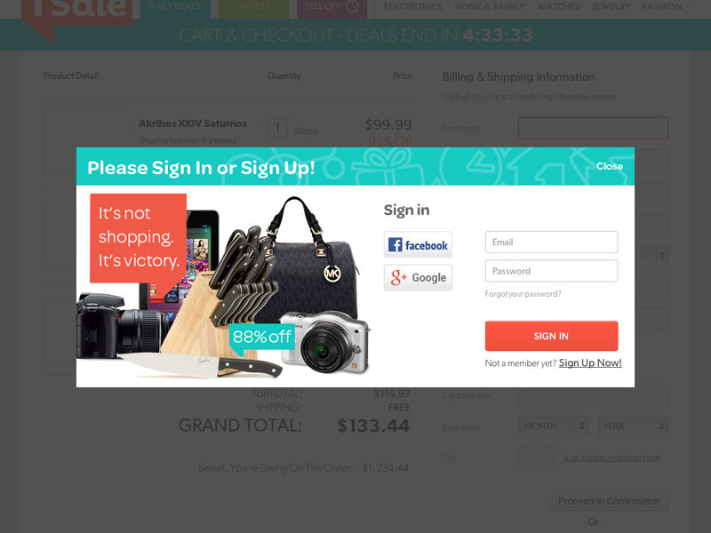 Sign In /Sign Up Modal by Shlomo Danzinger on Dribbble
