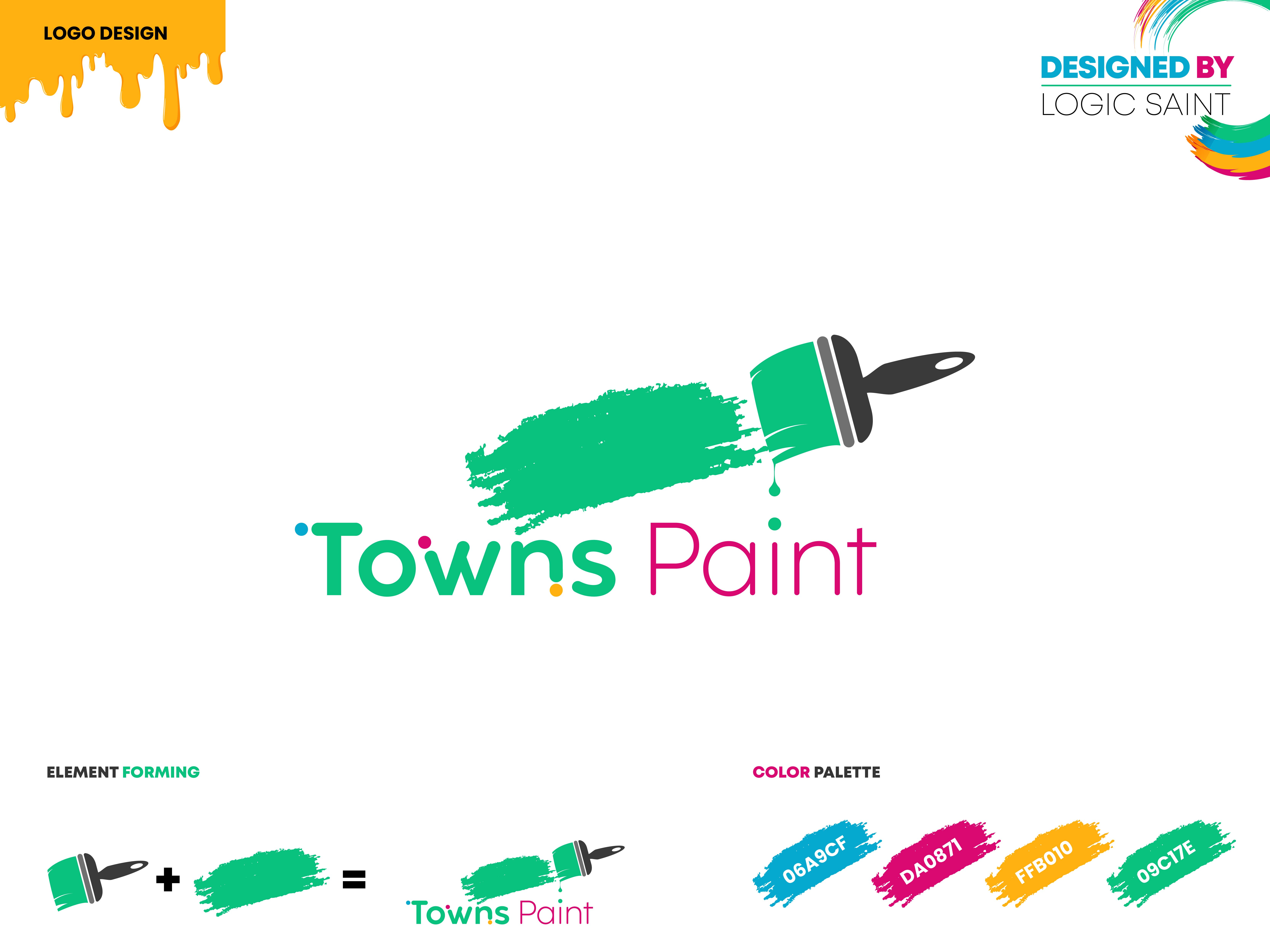 Paint Logo Design And Animation by Logic Saint on Dribbble