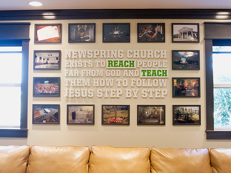 NewSpring Vision Statement Wall by Dave Keller for NewSpring Creative ...