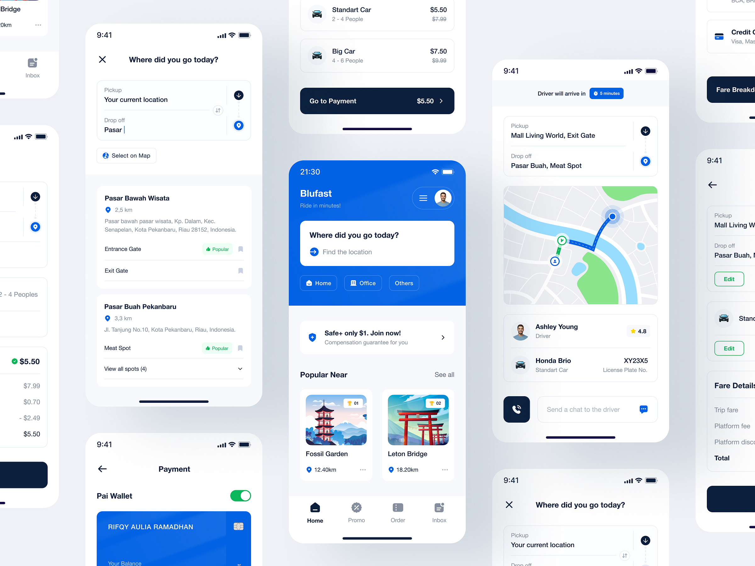 Taxi Booking - Mobile Design by Rifqy Dipa for Dipa Inhouse on Dribbble