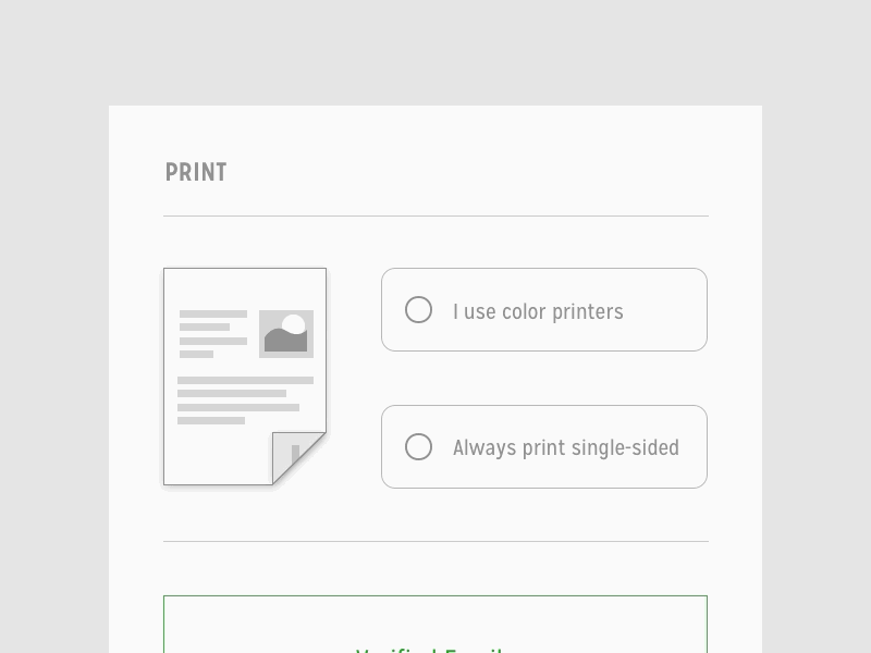 Print Settings (GIF) by Ryhan Hassan on Dribbble