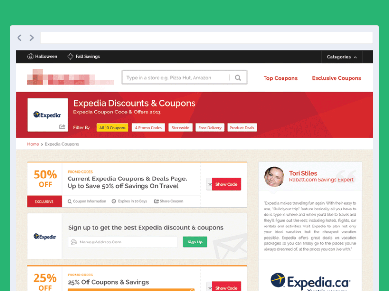 Slide Down Category on Gif by Steve Sutanto on Dribbble