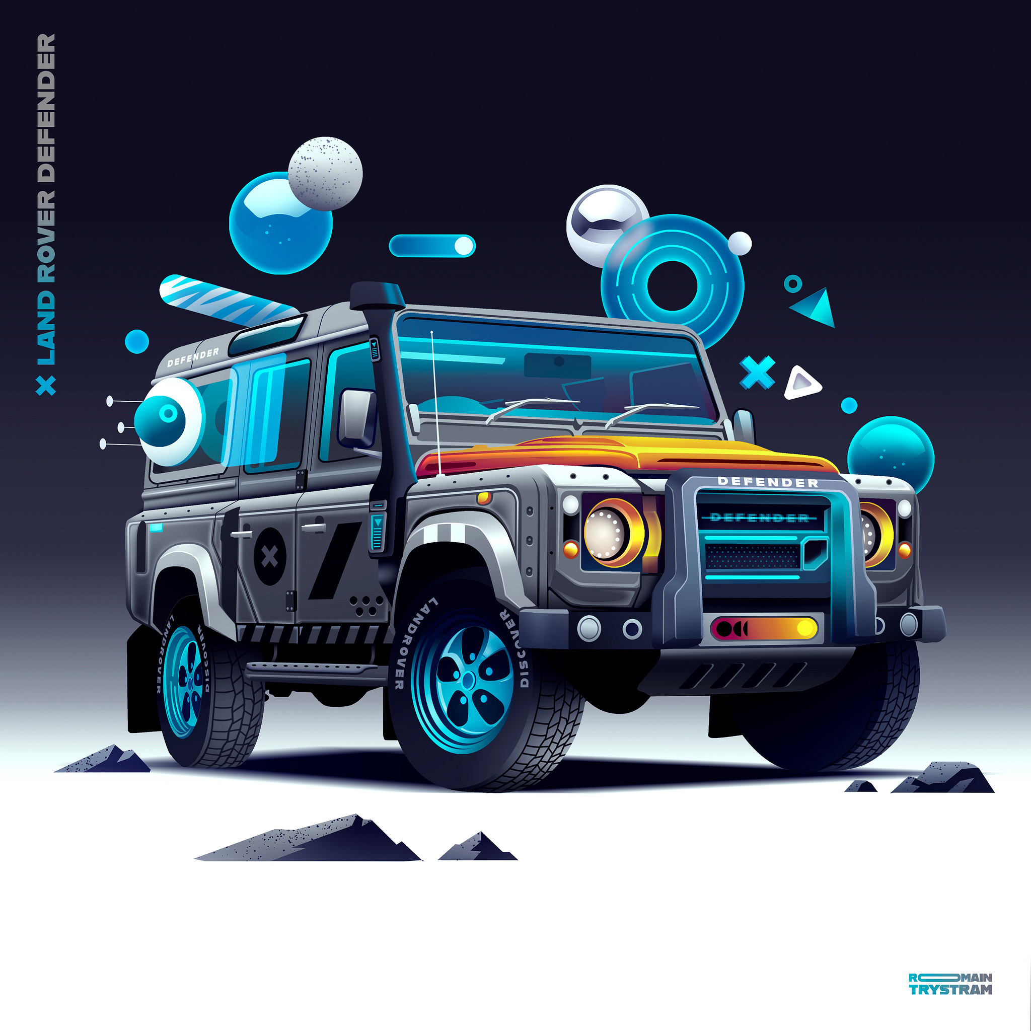 Neon Defender by RomainTrystram on Dribbble